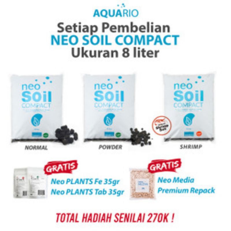 Jual Soil Neo Compact Plants Aquarium Aquascape isi 8 L | Shopee Indonesia