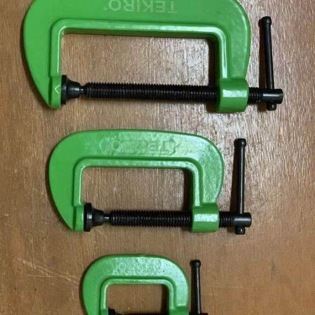 Jual TEKIRO GT-CC1793 clamp C set 3 pcs ukuran 1" 2" 3" inch / klem ...