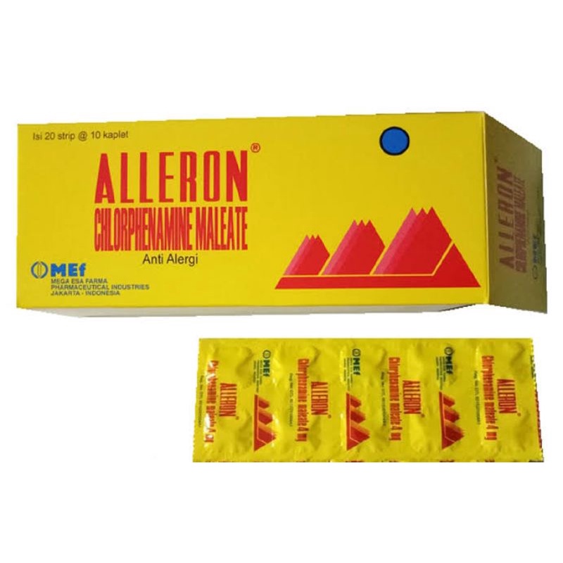Jual Alleron 1 strip 10 Tablet/Obat Alergi /Obat gatal gatal | Shopee ...