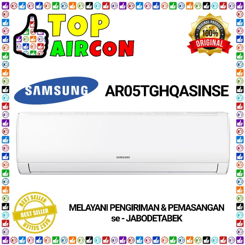Jual AC SAMSUNG AR - 05 - BGHQ 1/2 PK HARGA Unit Only | Shopee Indonesia