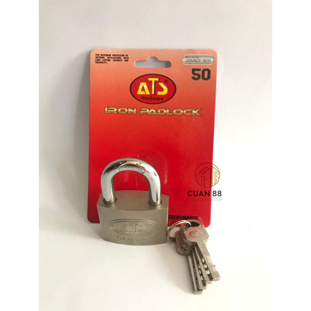 Jual Gembok ATS / GemboK 30 40 50 60 Panjang Pendek / Gembok Pagar ...