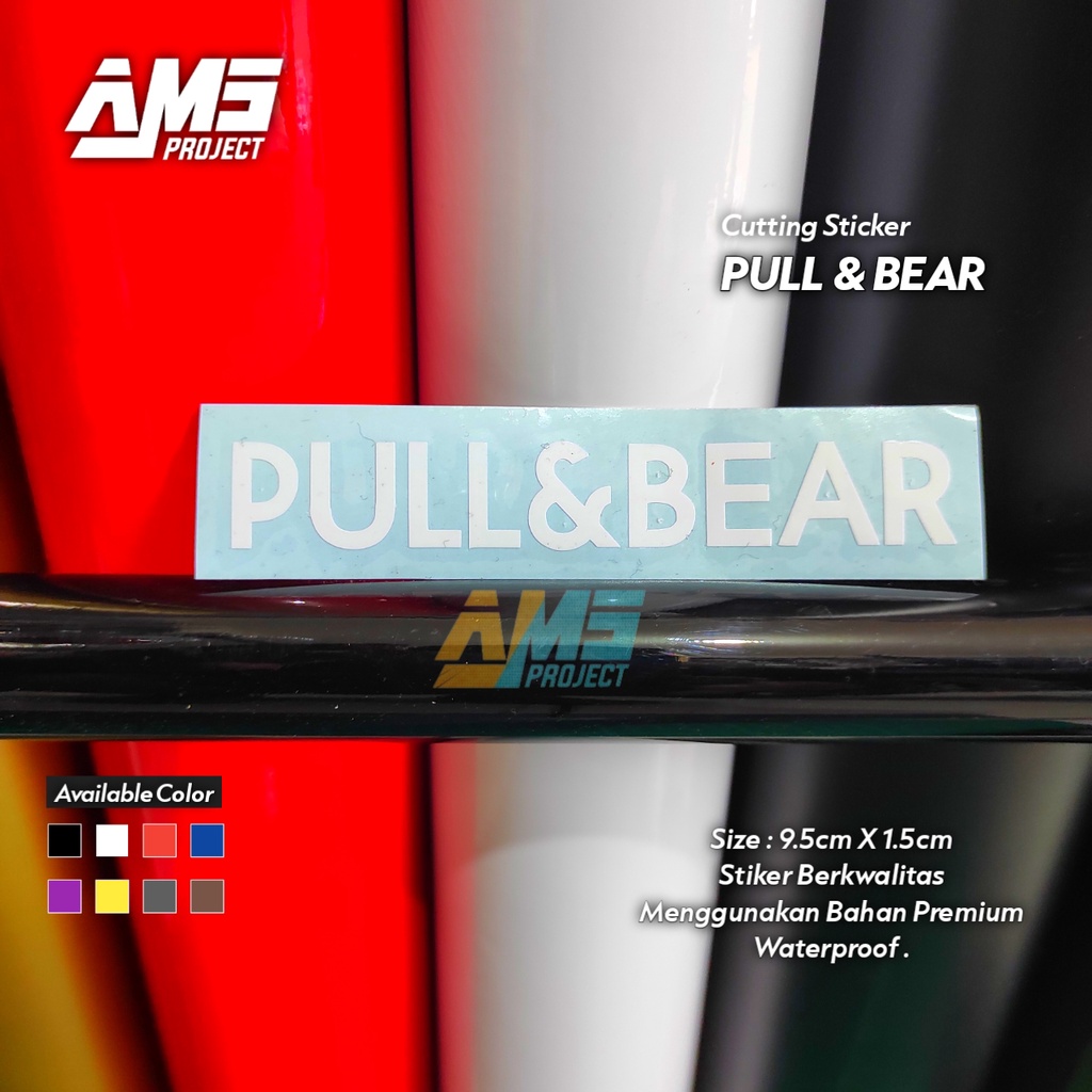 Jual Stiker PULL & BEAR / Cutting Sticker Waterproof/ Stiker Helm ...