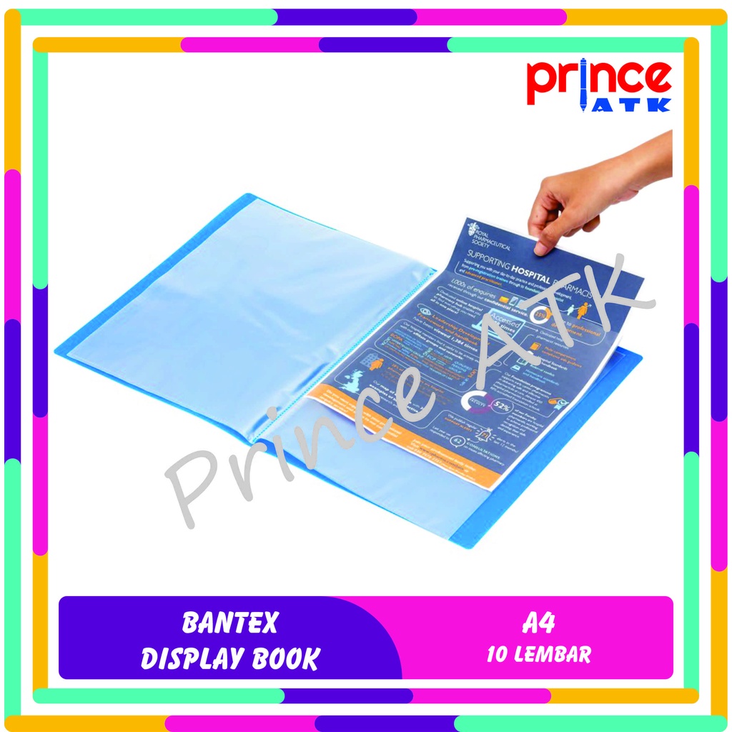 Jual BANTEX DISPLAY BOOK A4 ISI 10 POCKET #3140 | Shopee Indonesia