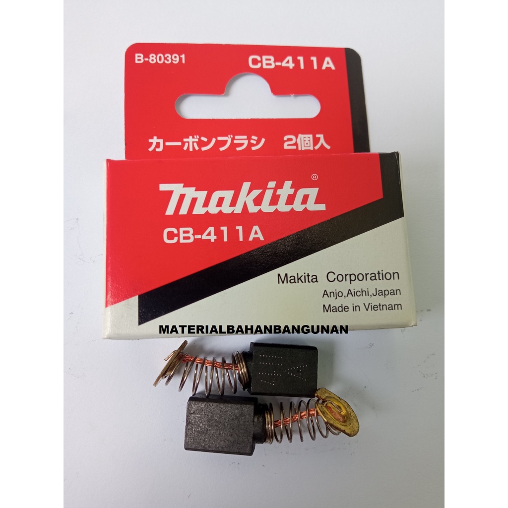 Jual ORIGINAL Sepul CB 411 A Makita Bostel Arang Kul Mesin Maktec CB-411A ORIGINAL Carbon Brush ...