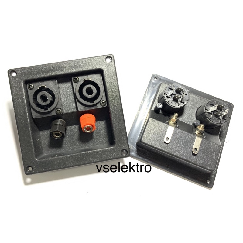 Jual TERMINAL KOTAK BOX SPEAKER 2PIN/TERMINAL SPICON DENGAN BUILDING ...