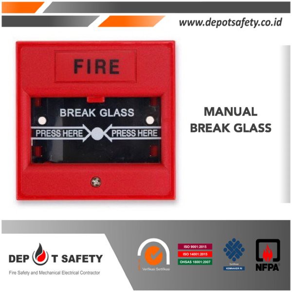 Jual Eksklusif Manual Break Glass - Manual Call Point - Push Button ...