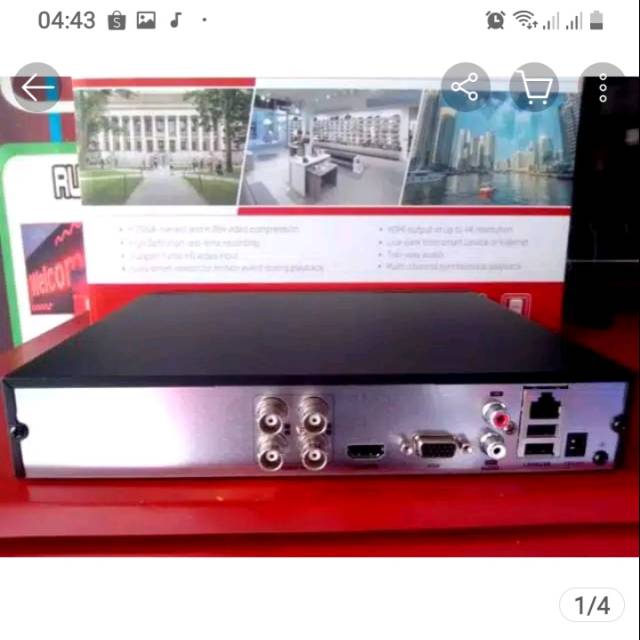 Jual DVR HIKVISION 4 CHANELS DS 7204 HQHI K1 /TURBO HD | Shopee Indonesia