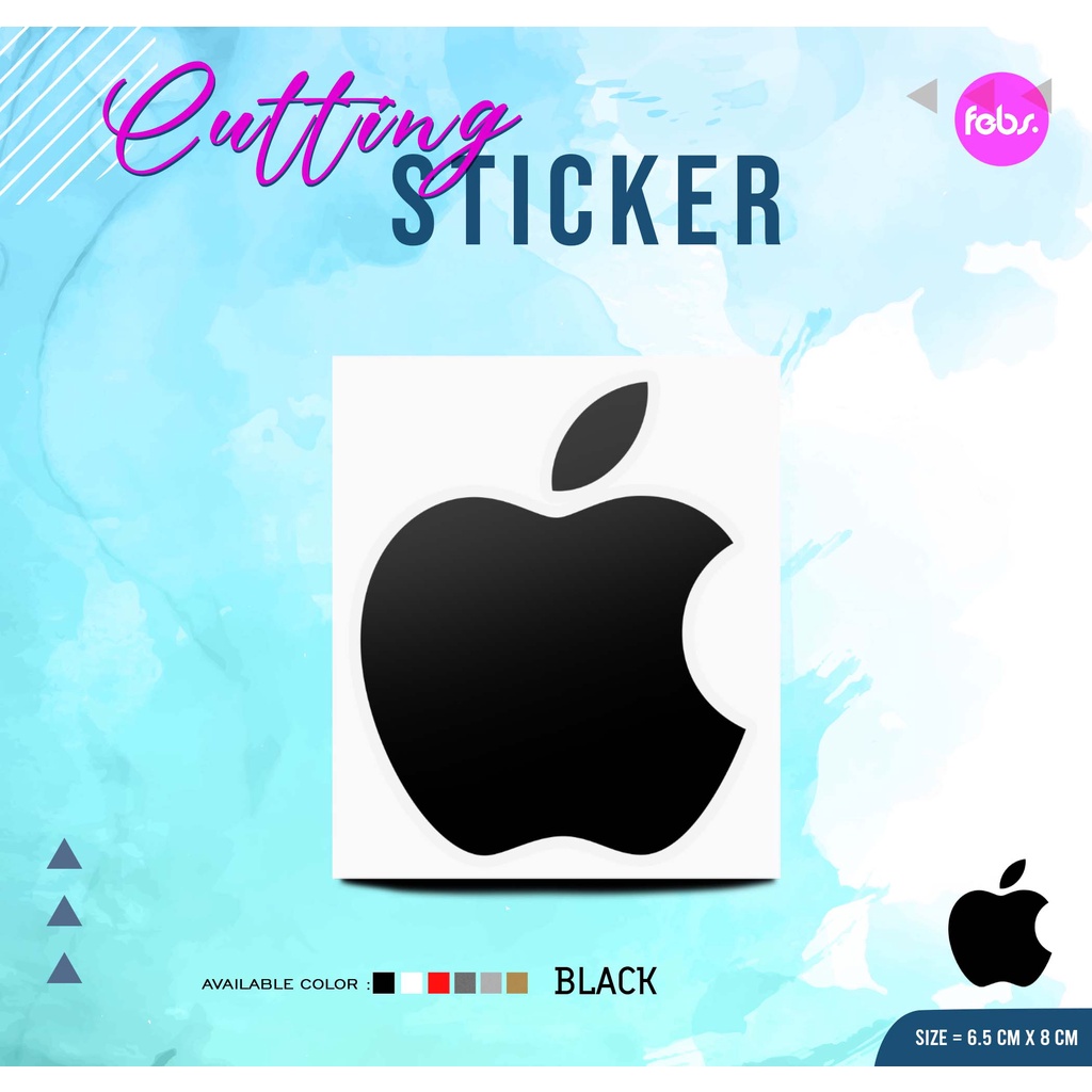 Jual Cutting Sticker Apple Logo | Stiker Cutting Logo Apple | Shopee ...