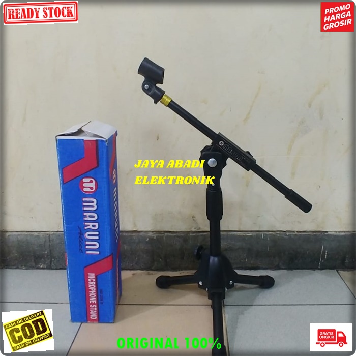 Jual G112 ORI STAND MIC BESI 80 CM STANDING KAKI TIGA HOLDER MIK MIKROPON MICROPHONE TEMPAT ...