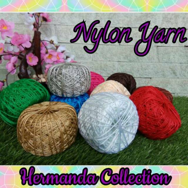 Jual Baru!! Benang Rajut Nilon Nylon PP beli 10 gulung bonus 1 | Shopee ...