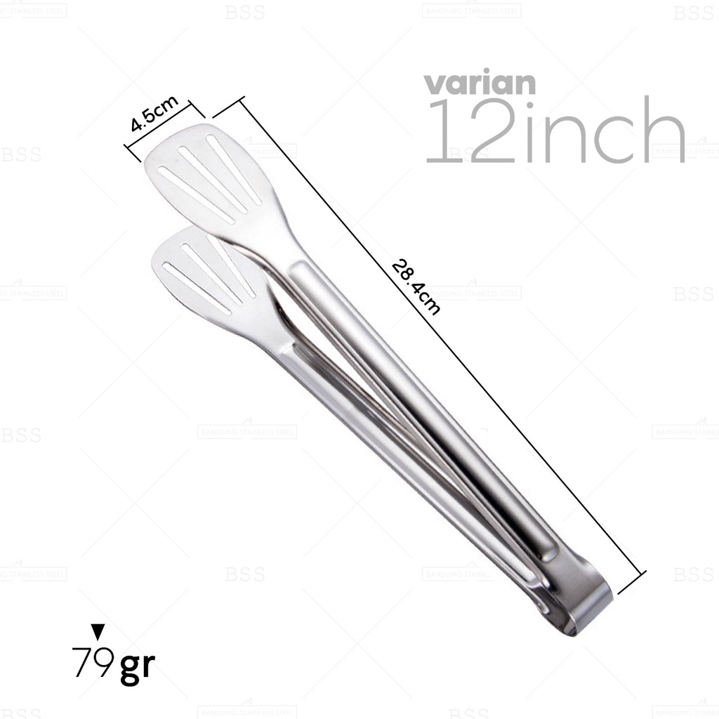 Jual Jepitan Stainless Multifungsi Jepitan Roti Kue Lebar Capit Makanan ...