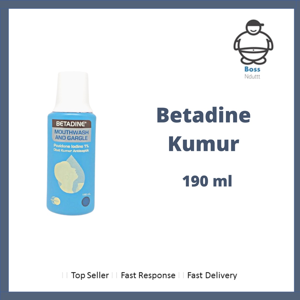Jual PROMO Betadine obat kumur Antiseptik 190ml & 100ml | Shopee Indonesia