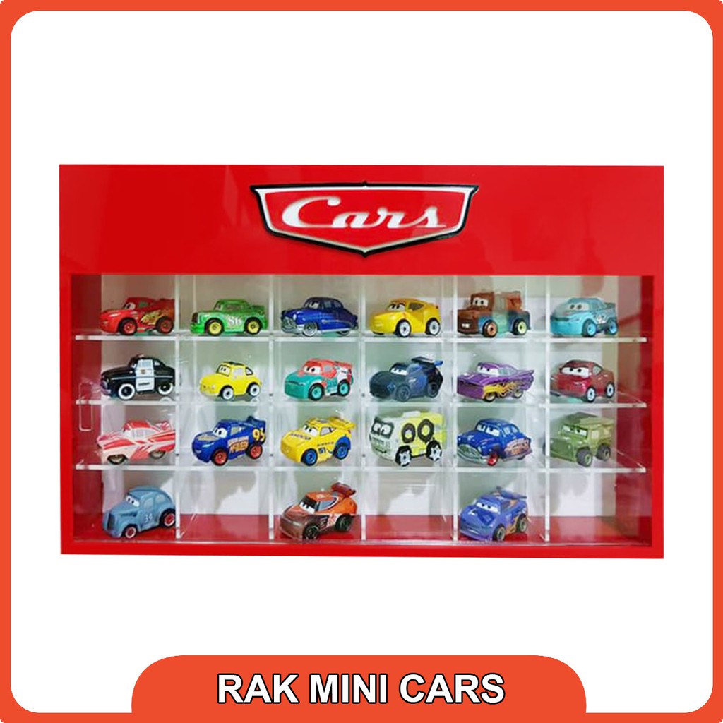 Jual Rak Akrilik Diecast Mattel Disney CARS 3 Mini Racers 24 Slot ...