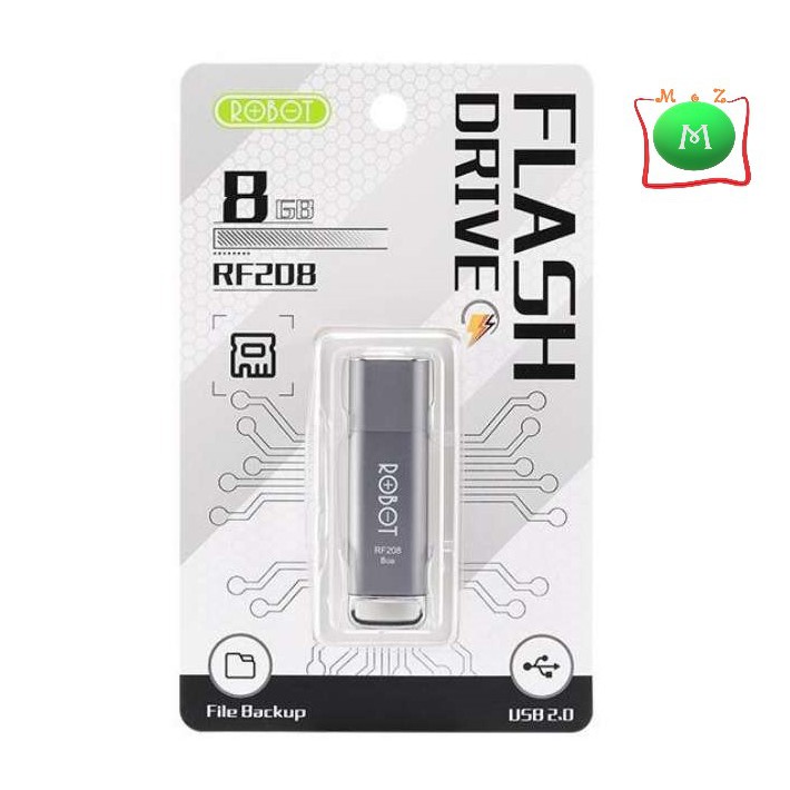 Jual FLASHDISK ROBOT RF208 8GB ORIGINAL | Shopee Indonesia