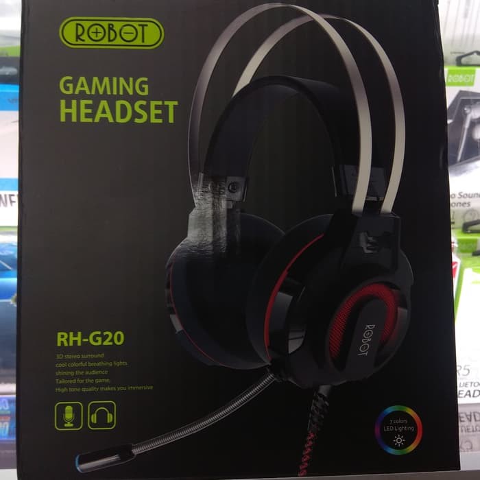 Jual Headset Gaming Robot RH G20 Mic Stereo Sport Super Mega Bass Murah ...