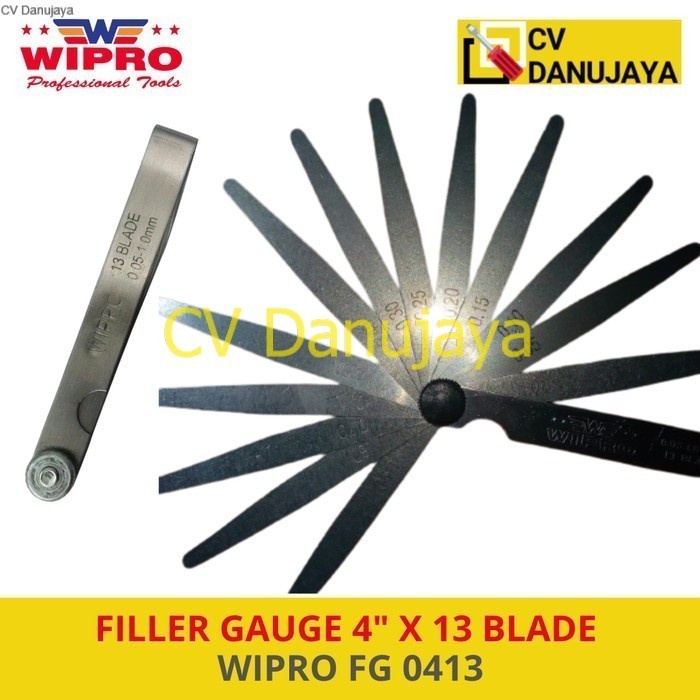 Jual Filler Filer Gauge Alat Ukur 4" X 13 Blade Model Kipas WIPRO FG ...