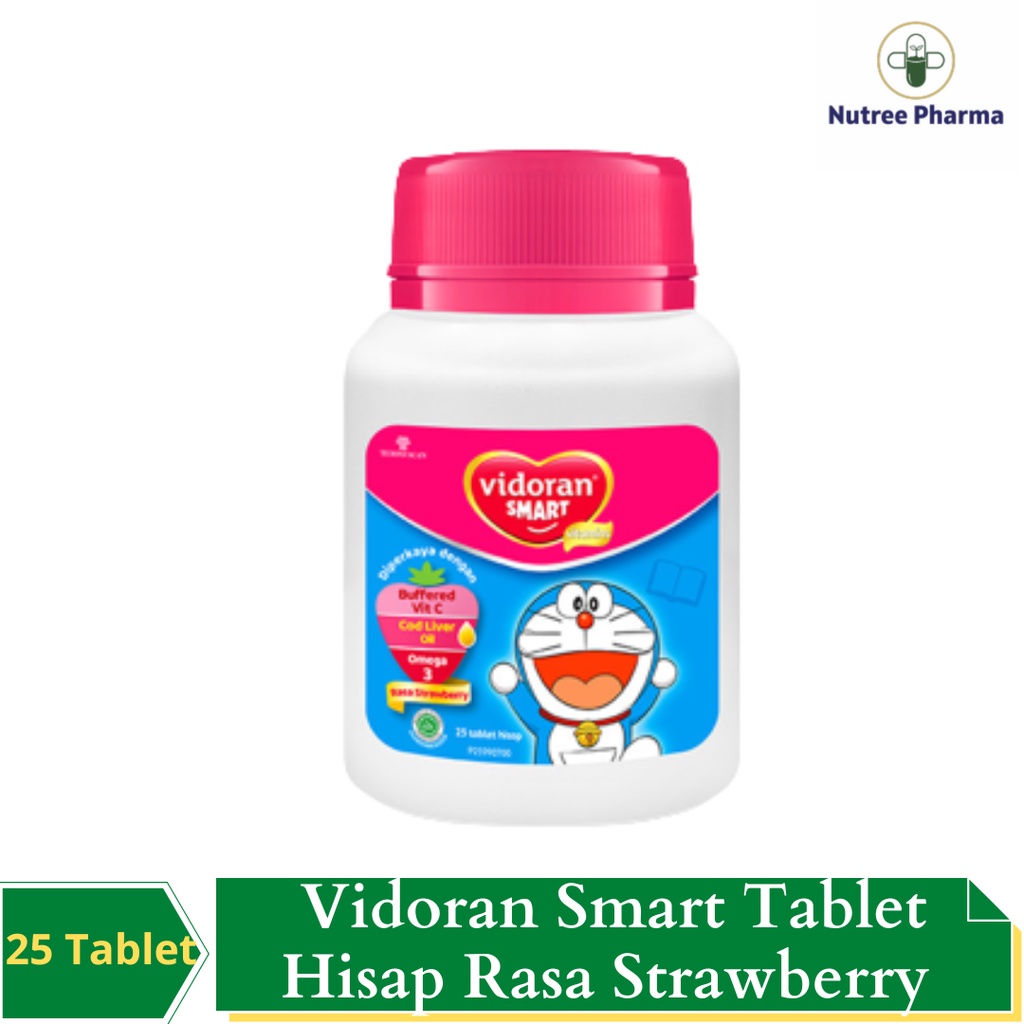 Jual VIDORAN SMART TABLET HISAP STRAWBERRY ISI 25 TABLET | Shopee Indonesia