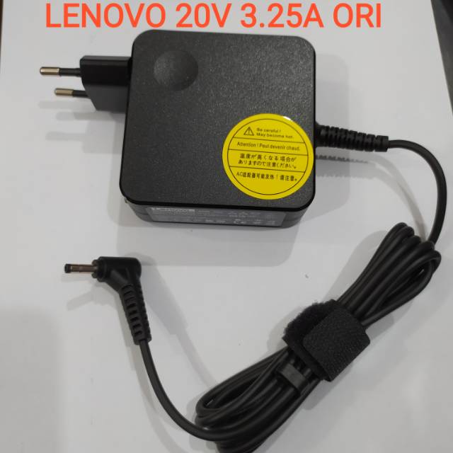 Jual ADAPTOR / CHARGER LAPTOP LENOVO 20V 3.25A ORI KEPALA BULAT KECIL ...