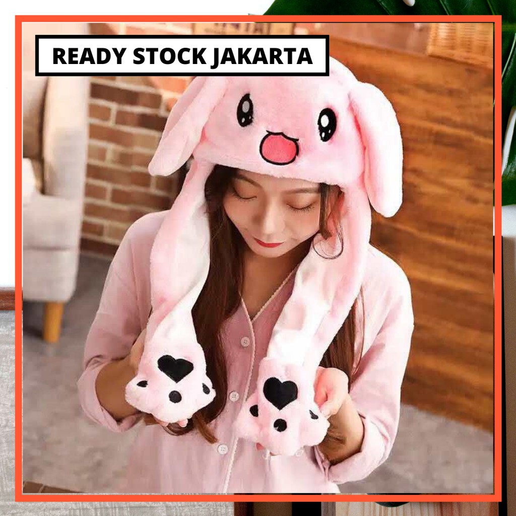 Jual Bunny Hat Dancing Topi cute Topi Kelinci Lucu Kuping Gerak Topi ...