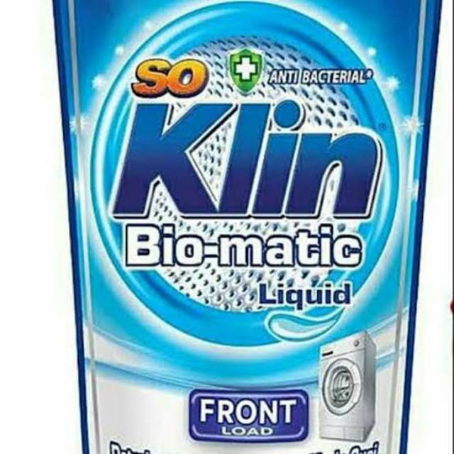 Jual Soklin Bio Matic Liquid front load pouch 800ml | Shopee Indonesia