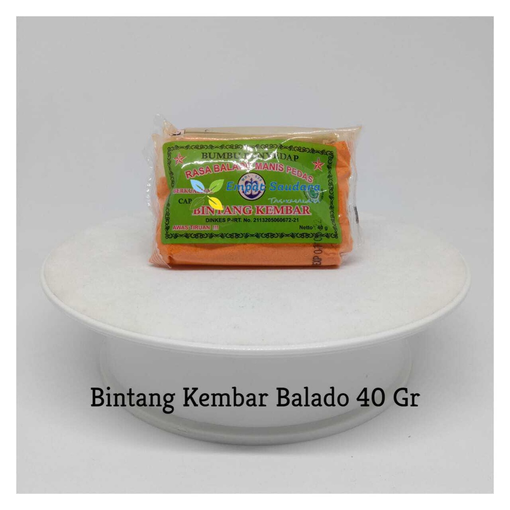 Jual BUMBU PENYEDAP RASA BALADO MANIS PEDAS MERK BINTANG KEMBAR KEMASAN ...
