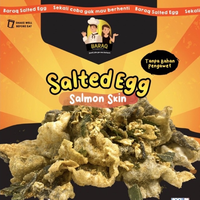 Jual Baraq Salmon Skin Salted Egg 50gr | Shopee Indonesia