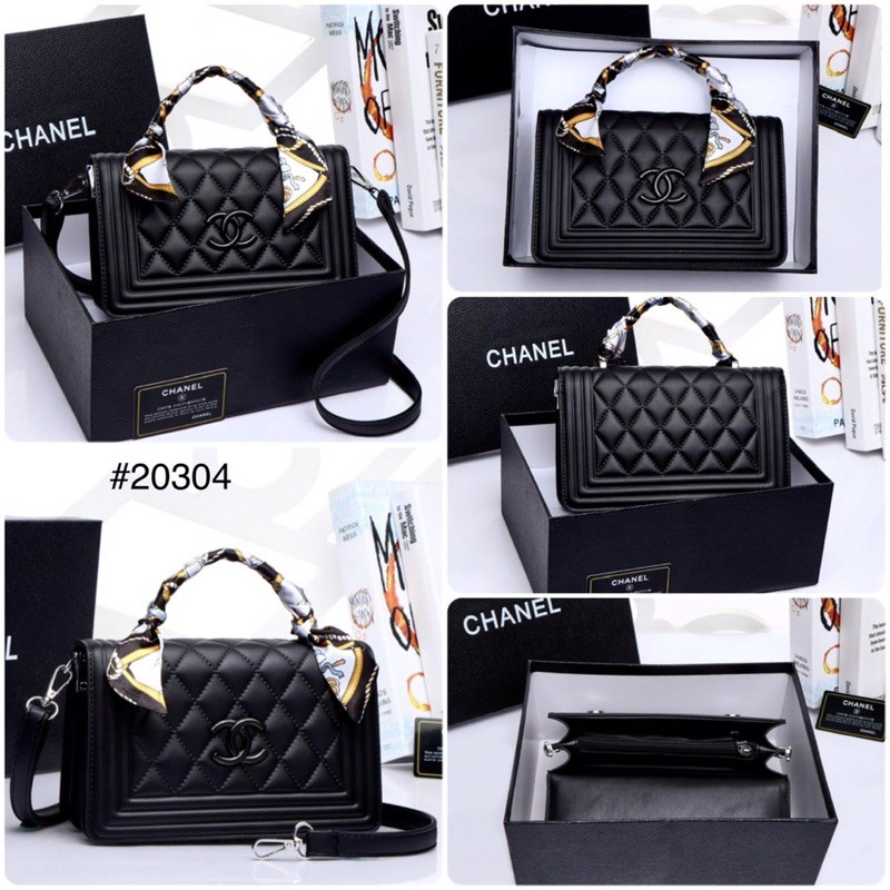 Jual TAS CHANEL TOP HANDLE 20304 (WITH BOX) | Shopee Indonesia