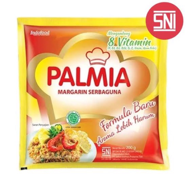 Jual Mentega Palmia Margarine serbaguna 200 gr sachet | Shopee Indonesia