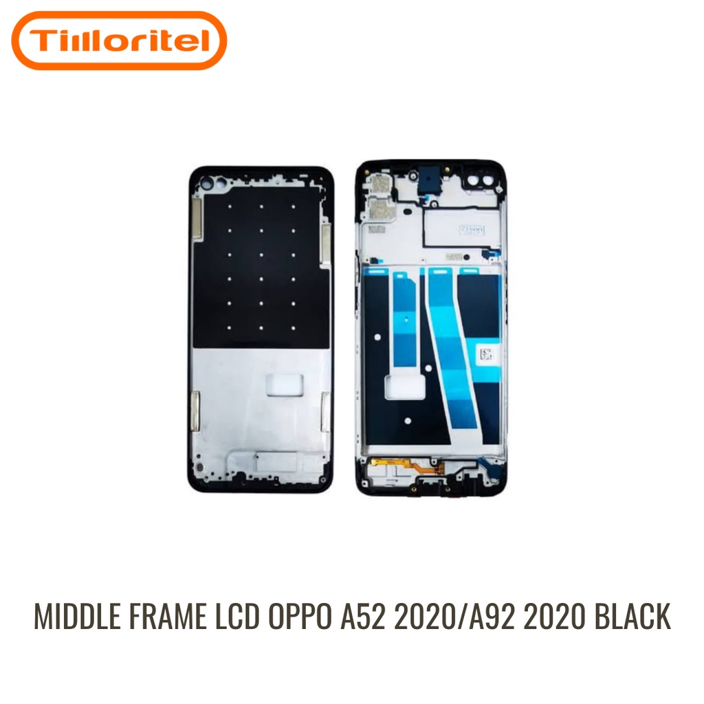 Jual TULANG TENGAH / MIDDLE FRAME LCD OPPO A52 2020/A92 2020 BLACK ...