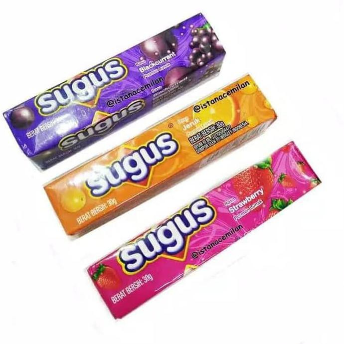 Jual PERMEN SUGUS STICK BOX / PERMEN LUNAK 24 PIC 30 GR | Shopee Indonesia