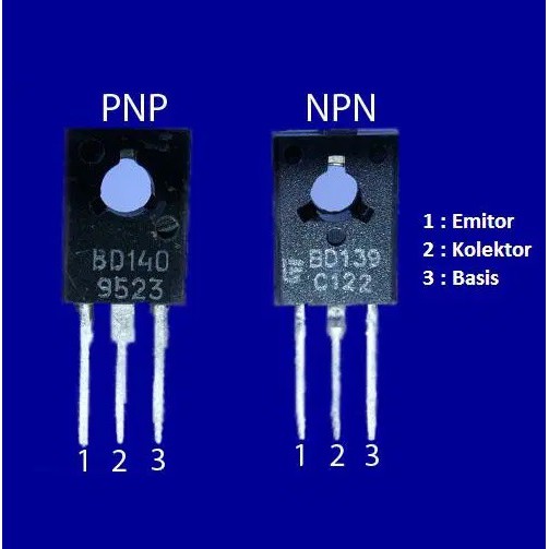 Jual Transistor NPN PNP BD 139 BD 140 General Purpose Arduino TO-126 ...