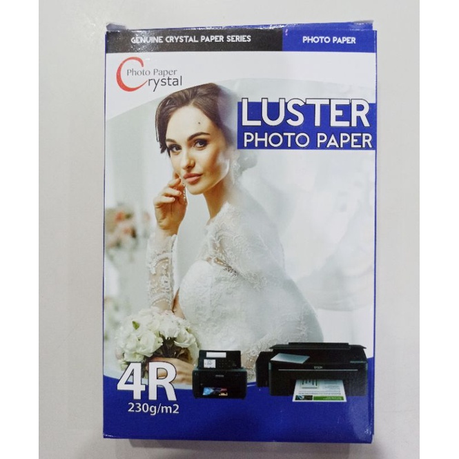 Jual Kertas Foto Crystal 4R Silky / Glossy / Perforasi | Shopee Indonesia