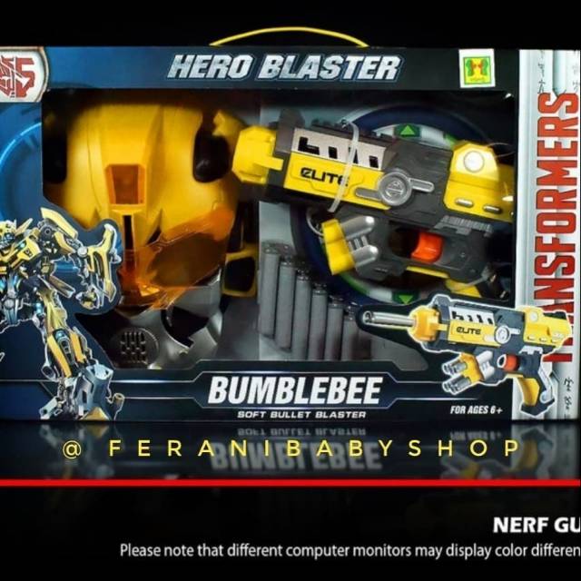Jual Mainan anak pistol nerf hero blaster bumblebee soft bullet | Shopee Indonesia