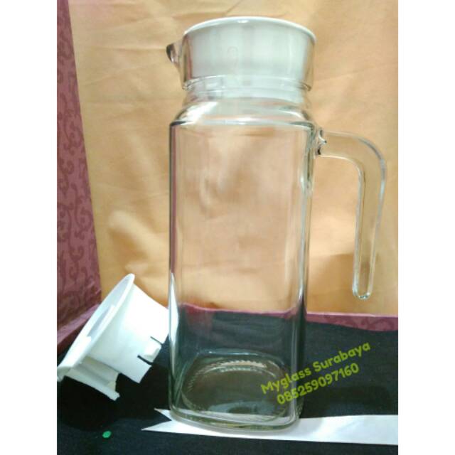Jual Water jug pitcher elegan 1L Hotel Resto Cafe rumah kantor Souvenir ...