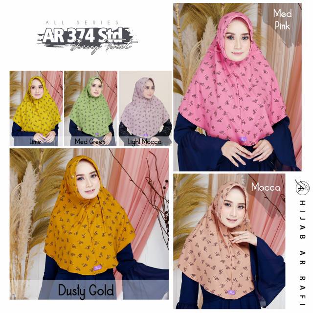 Jual Hijab Ar Rafi Terbaru AR 374 Standart | Shopee Indonesia