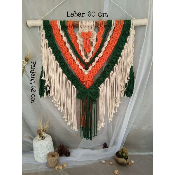 Jual Macrame Hiasan Dinding Macrame Wall Hanging Berwarna Ukuran Besar ...