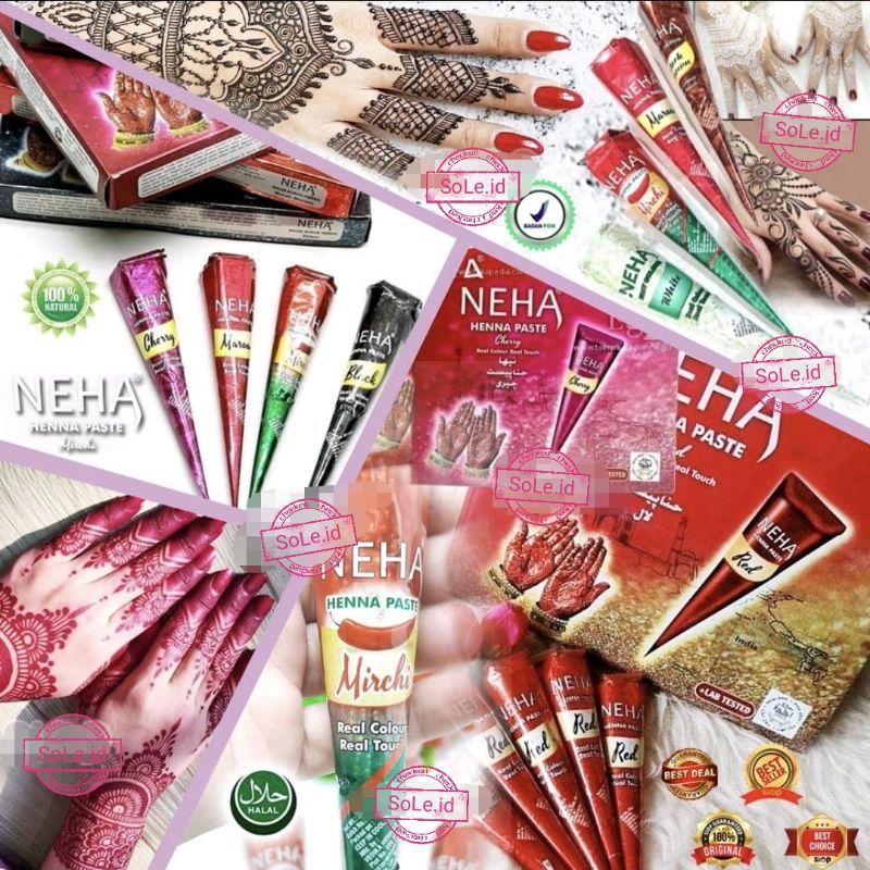 Jual NEHA HENNA PASTE BPOM HALAL | Shopee Indonesia