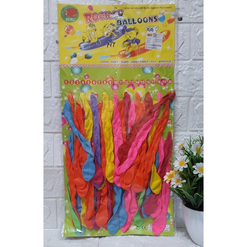 Jual BALON LEMBARAN ROKET MAINAN ANAK ISI 40 PCS | Shopee Indonesia