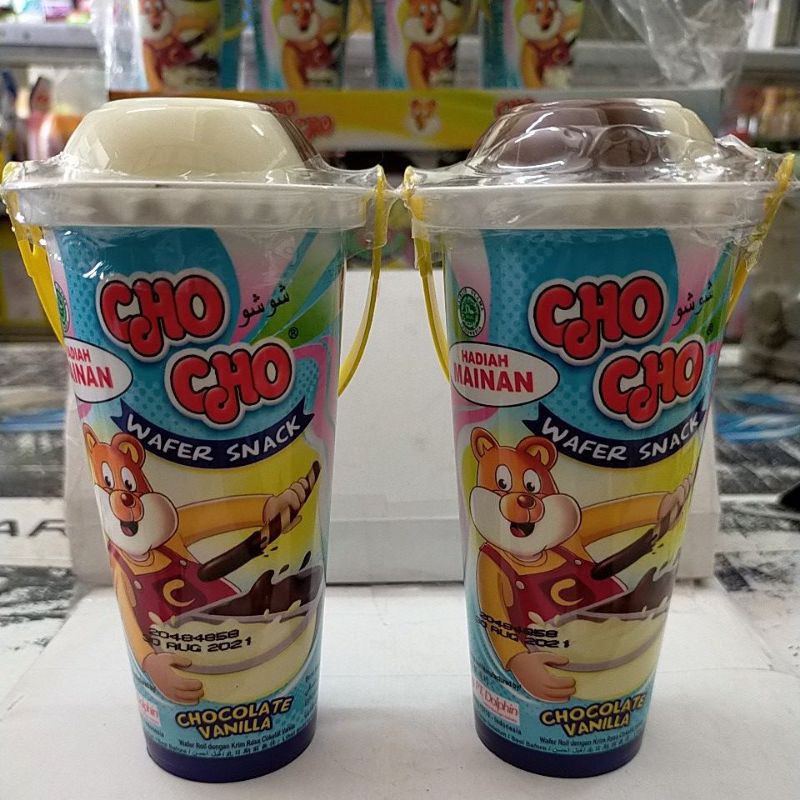 Jual CHO CHO wafer snack chocolate vanilla 40g x 1pcs | Shopee Indonesia