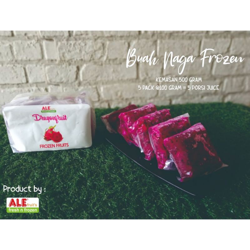 Jual Dragon fruits frozen - Buah naga beku 500gr, buah beku | Shopee ...