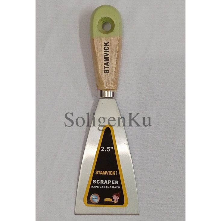 Jual Kape Gagang Kayu Scrap Skrap Alat Dempul Stamvick Ukuran 2 2,5 3 ...