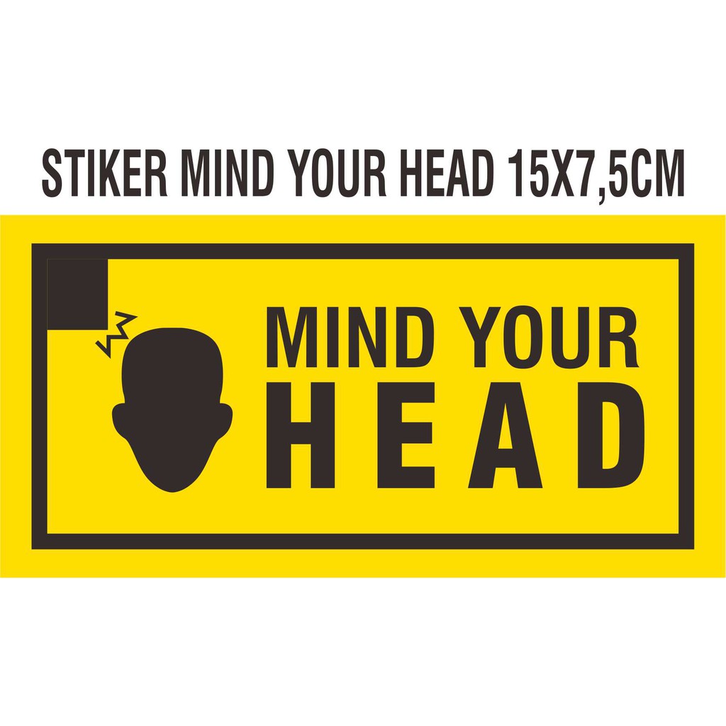 Jual STIKER VINYL MIND YOUR HEAD | Shopee Indonesia