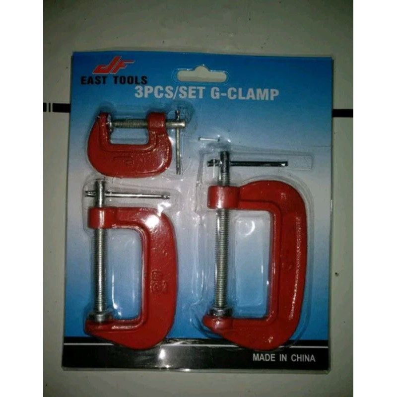 Jual Clamp C Set 3 pcs - Klem C Penjepit Model C Set Light Duty Type ...
