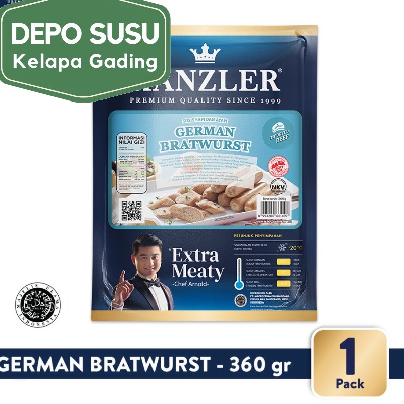 Jual Sosis Kanzler 360gr / 500gr | Beef Cheese Sausage Crispy Chicken ...