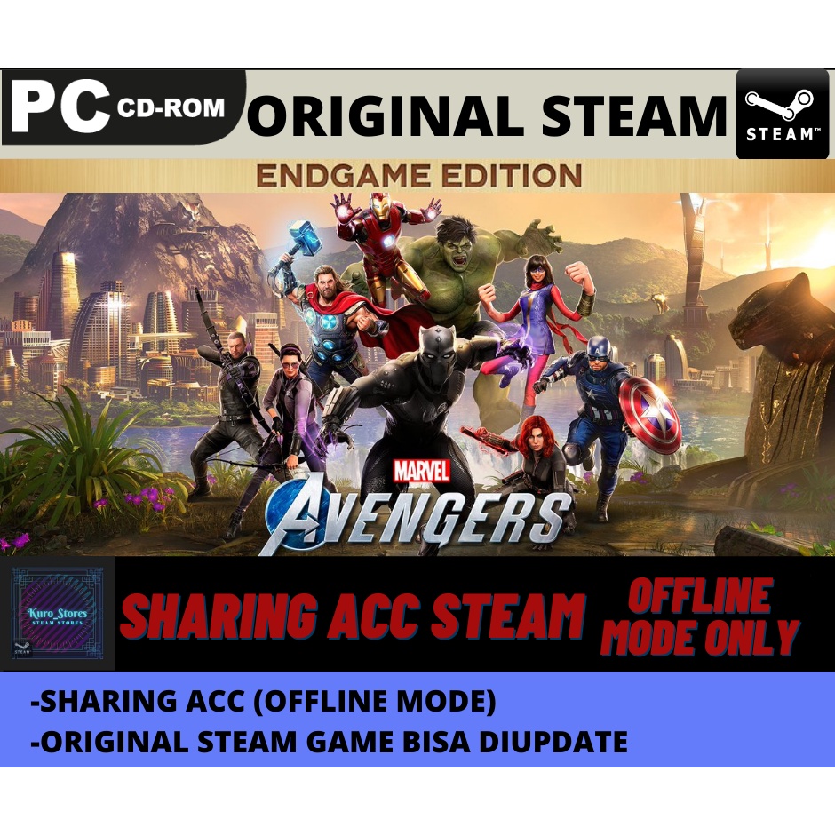 Jual Marvel's Avengers Endgame Edition Sharing Steam Original PC Game | Shopee Indonesia