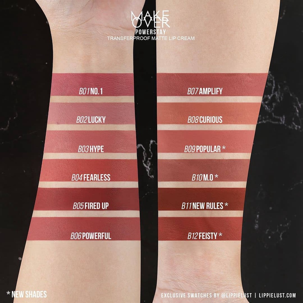 Jual Make Over Powerstay Transferproof Matte Lipcream | Shopee Indonesia