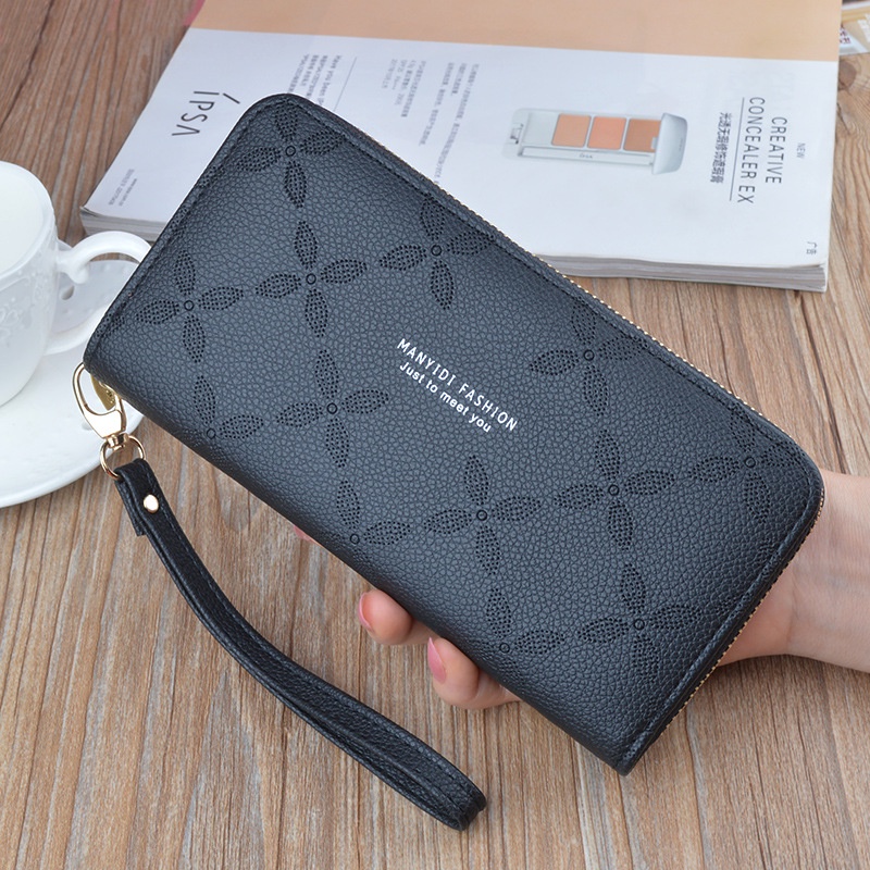 Jual DOMPET PANJANG SESTA WANITA PREMIUM KULIT MUAT HP HITAM WA570B5 TALI PENDEK BRANDED ...