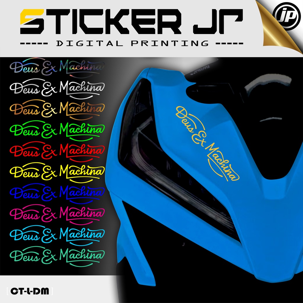 Jual Cutting Sticker DEUS- Stiker Lis Variasi Motor Signature Hologram ...