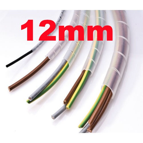 Jual 12 mm 10 meter PUTIH KS-12 Spiral wrapping band / pelindung kabel ...