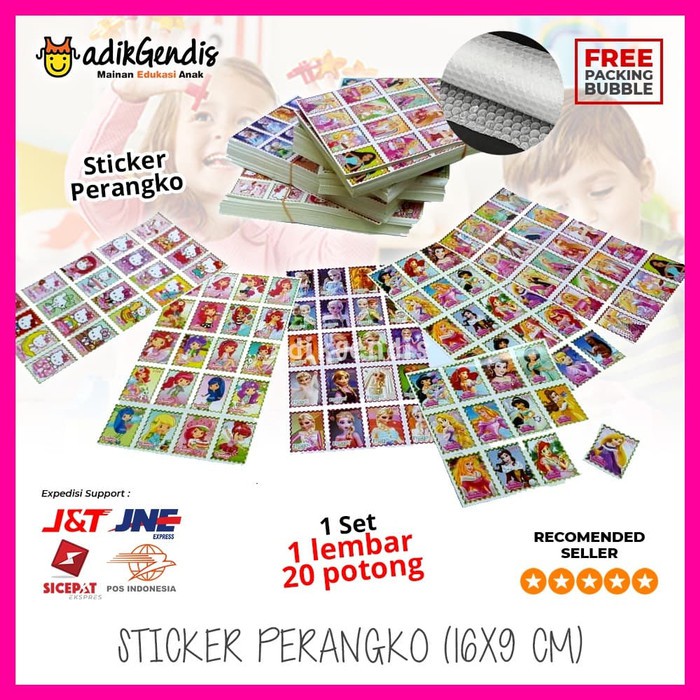 Jual PROMO Sticker perangko - Kartun Frozen Strawberry Hello Kitty ...
